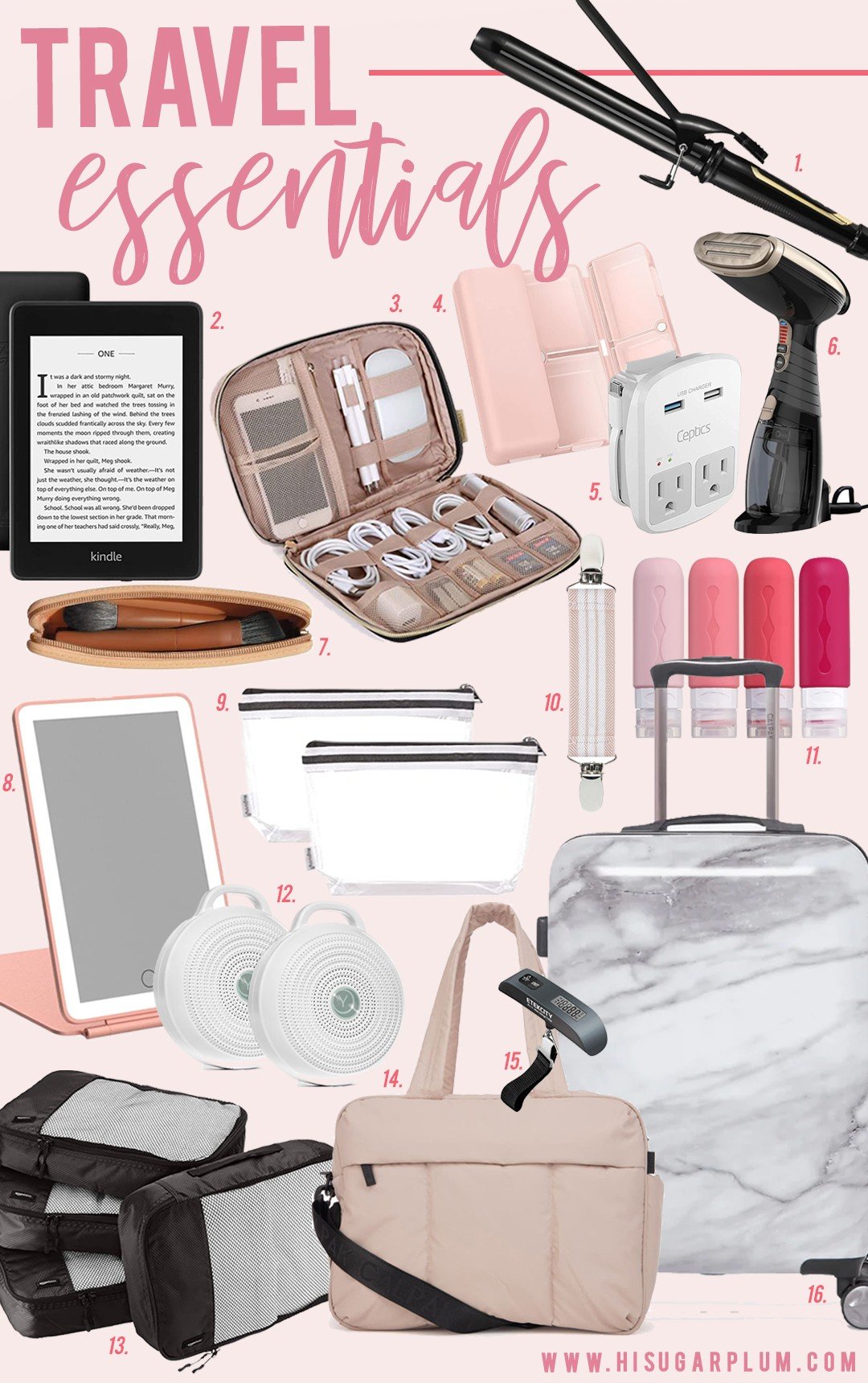 My Travel Essentials - Hi Sugarplum!