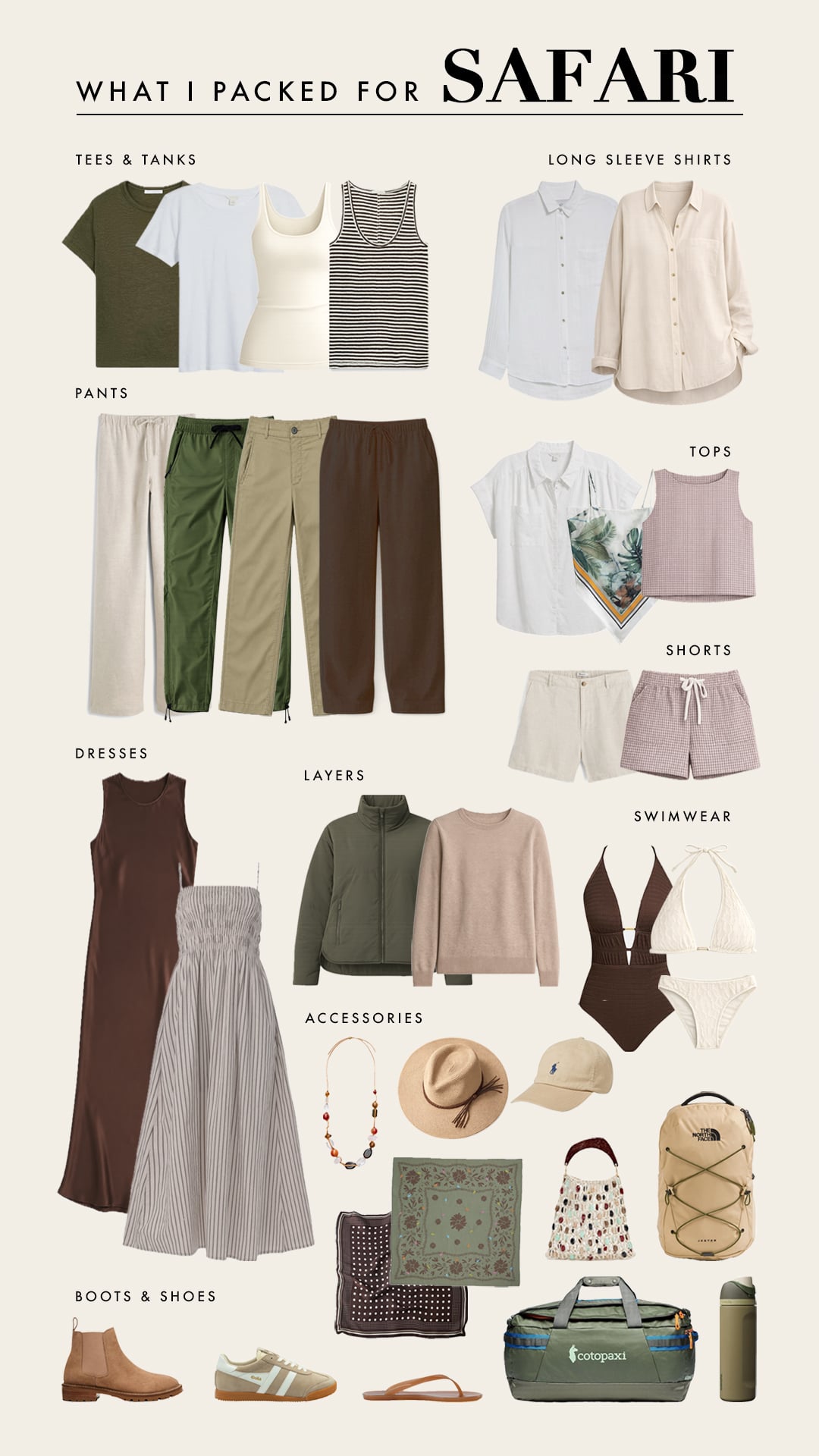 Safari in Africa | Everything I Packed & Styled - Hi Sugarplum!